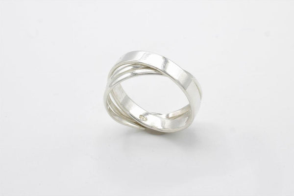 Tre-i-En Sølv Ring | Enig Smykker – enig.dk
